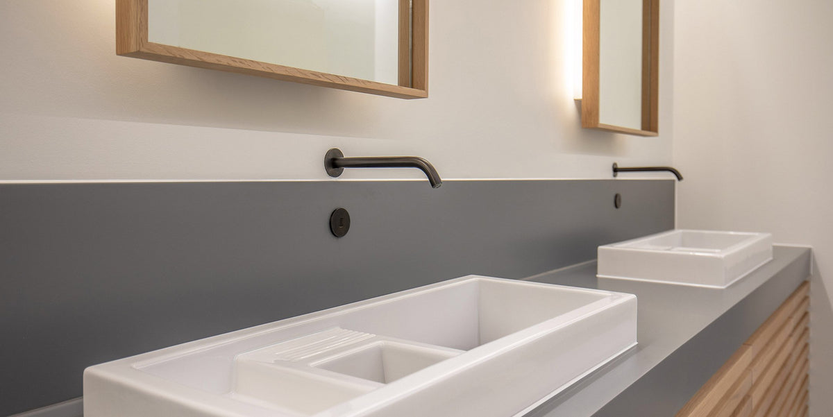 Modern Wall Mounted Radius Sensor Tap – The Splash Lab AUS